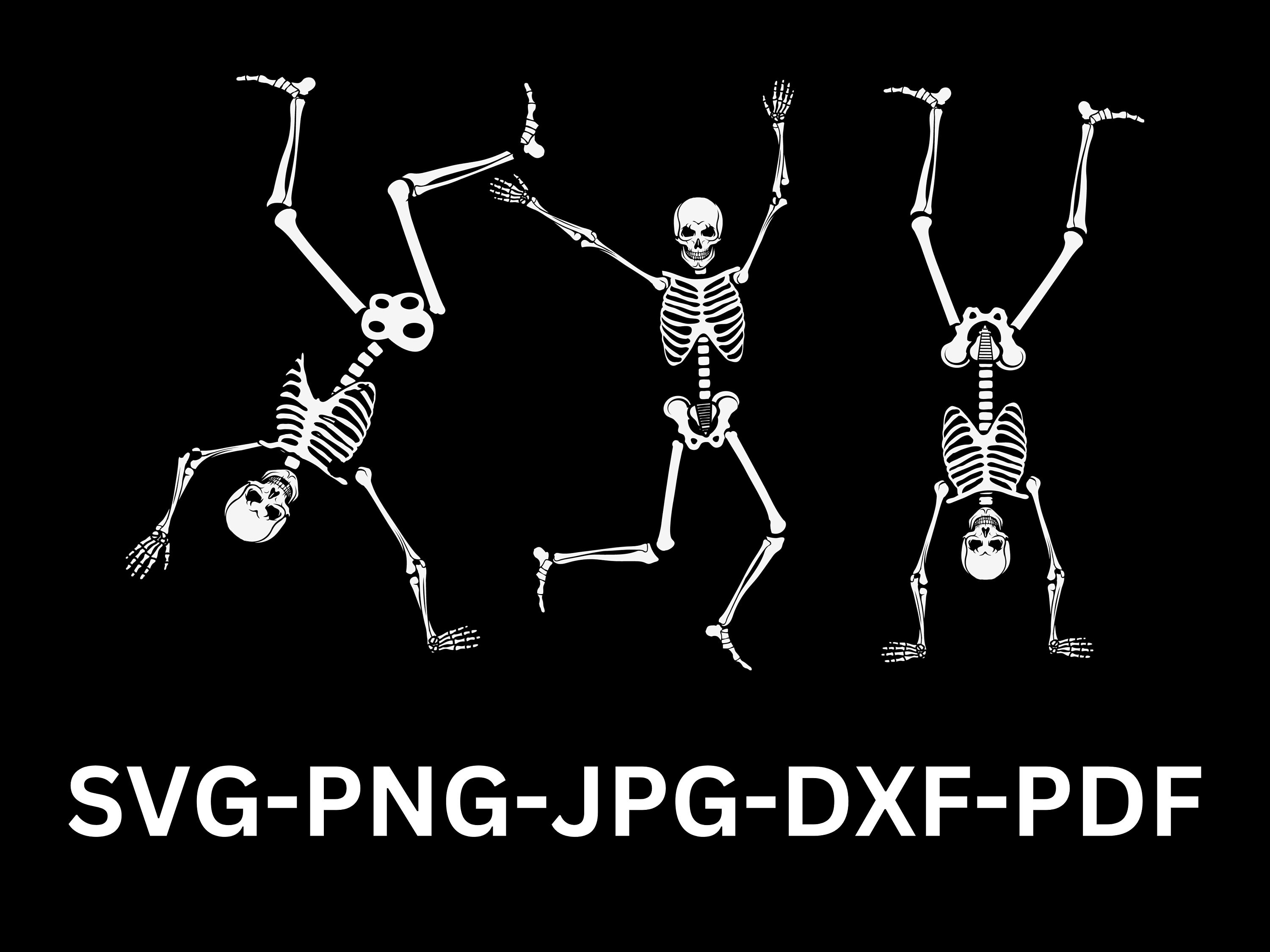 Dancing Skeleton Svg, Halloween Dancing Skeleton Png, Skeleton ...