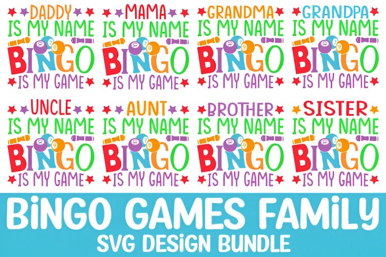 Bingo Svg Bundle, Bingo Game Svg, Bingo Lady Svg, Bingo Queen Svg ...