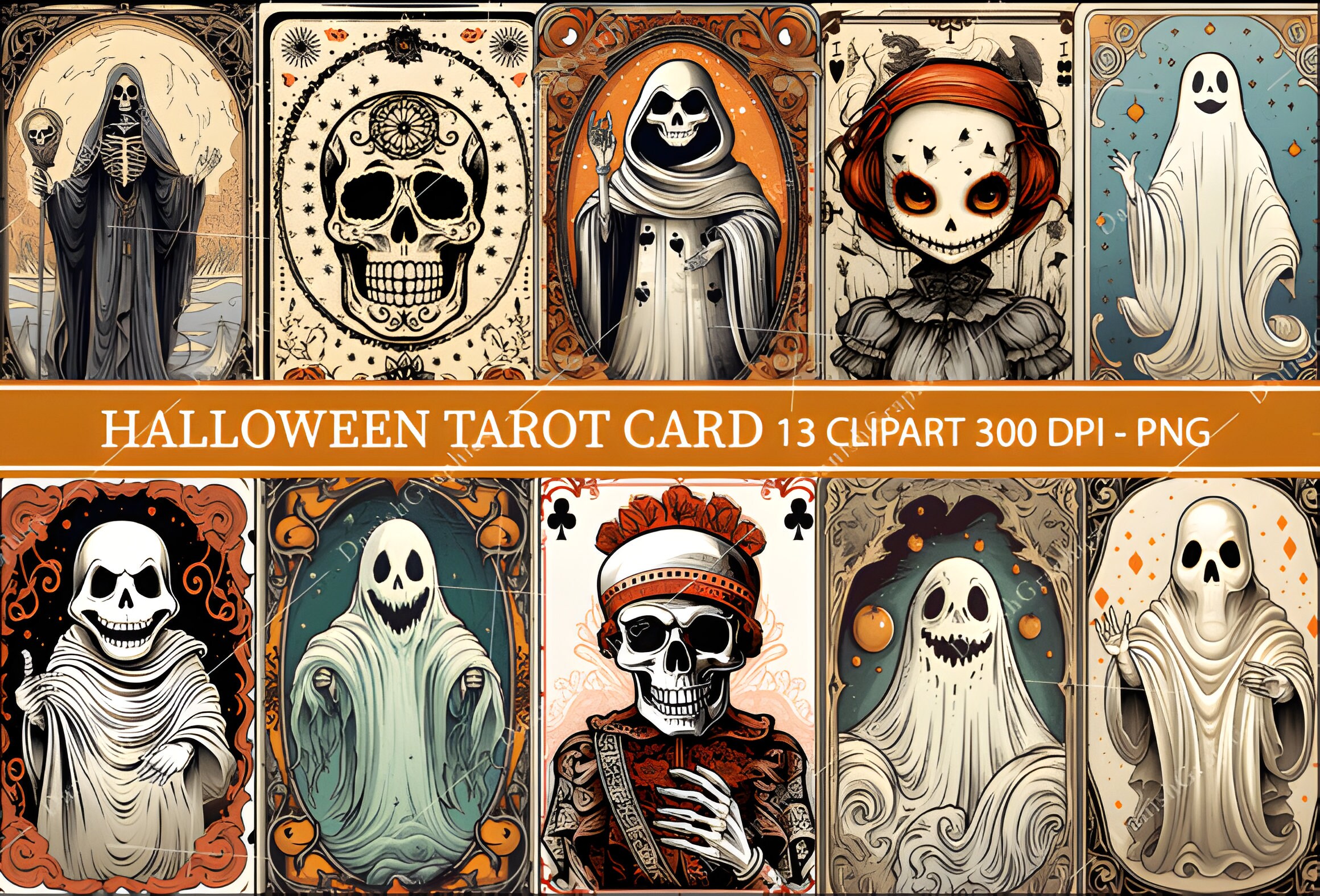 Horror Characters Tarot Card Svg, Horror Png, Horror Friends Png ...