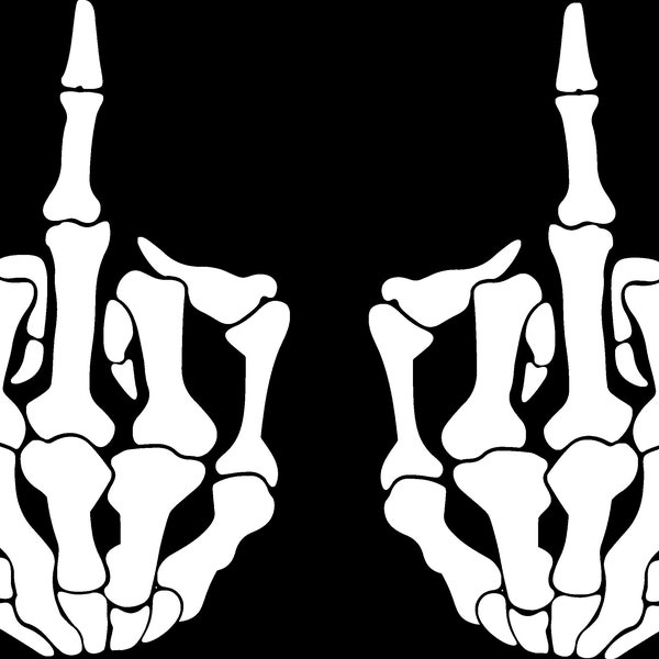 Middle Finger Decal - Etsy