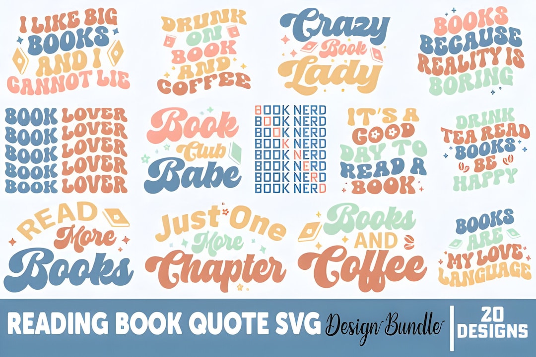 Book Quotes Svg, Book Lover Svg, Book Sticker Svg, Book Shirt Svg, Book ...