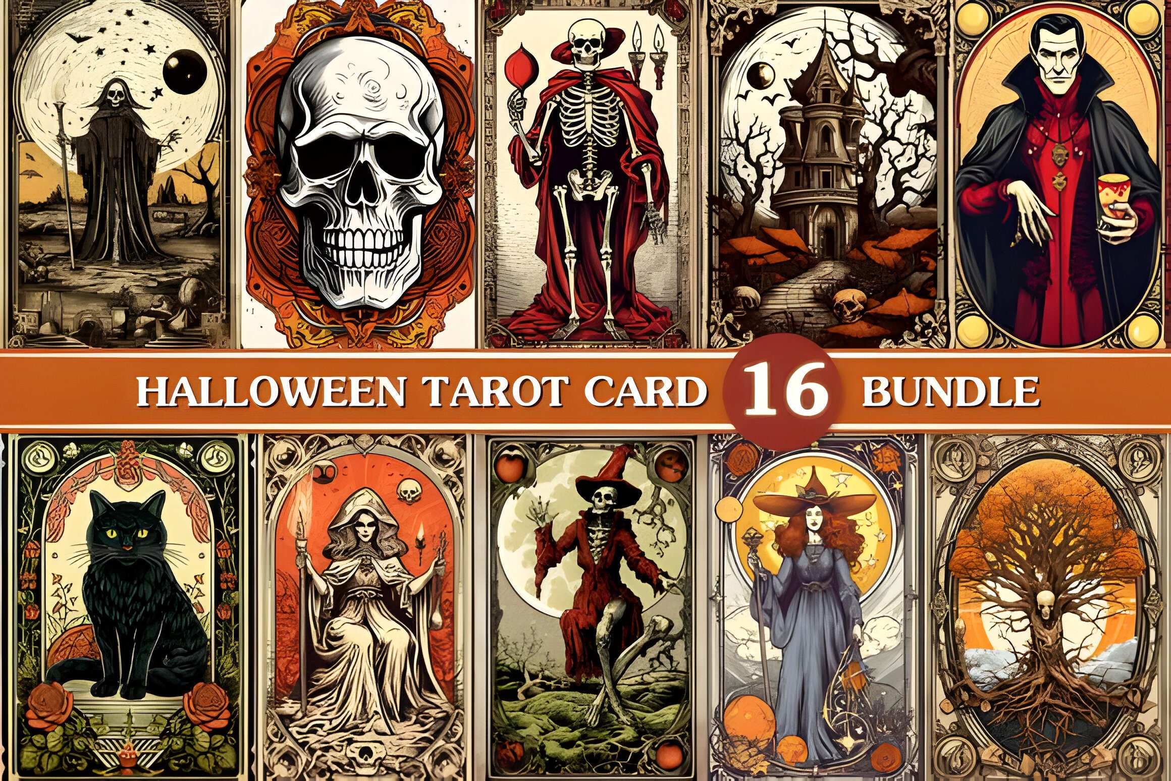 Horror Characters Tarot Card Svg, Horror Png, Horror Friends Png ...