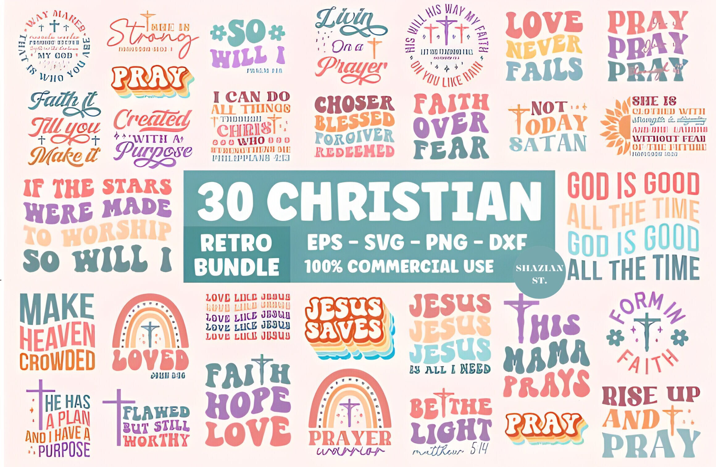 Christian Svg Bundle, Religious Svg Bundle, Motivational Quotes Svg ...