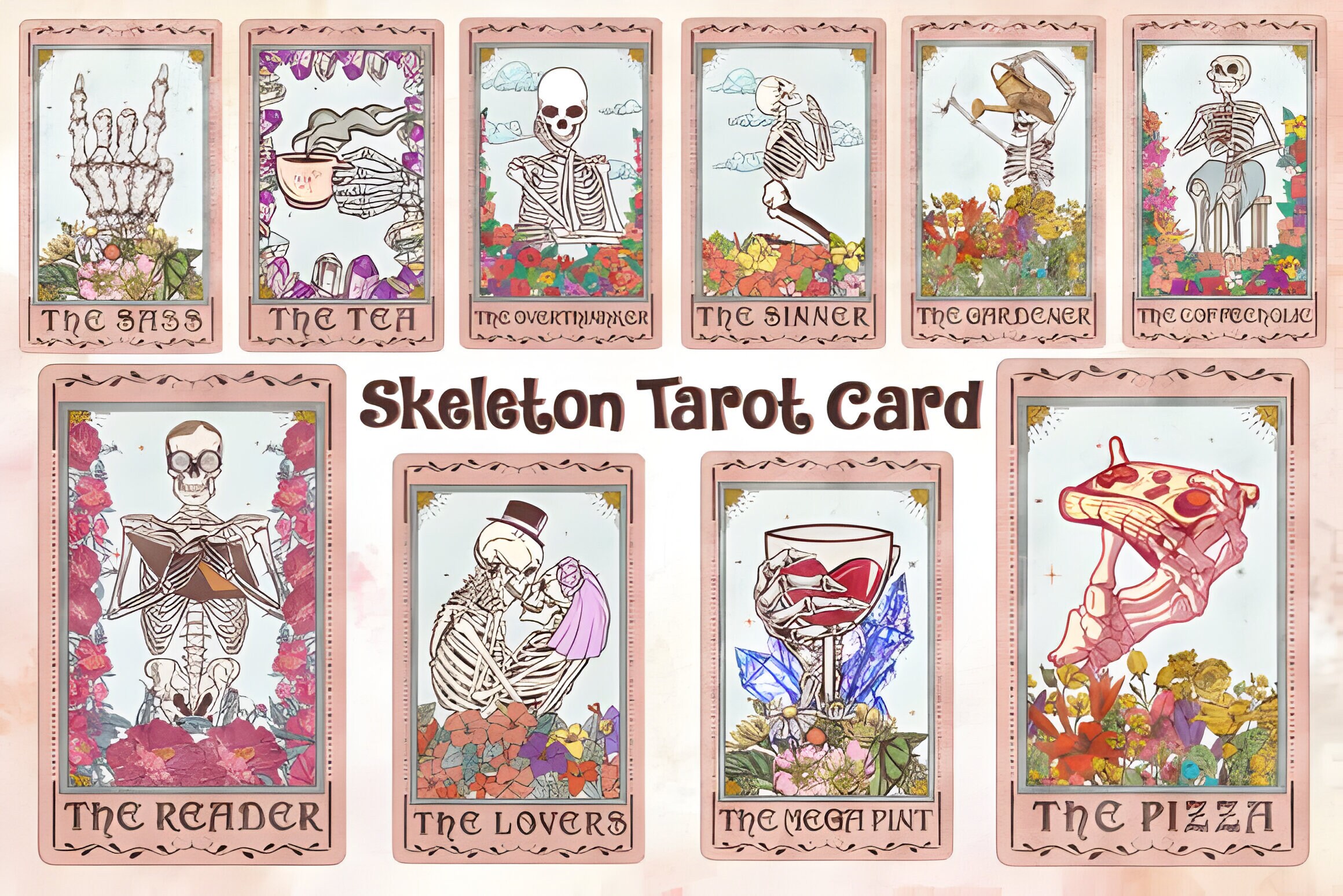 Horror Characters Tarot Card Png, Horror Svg, Horror Friends Png ...
