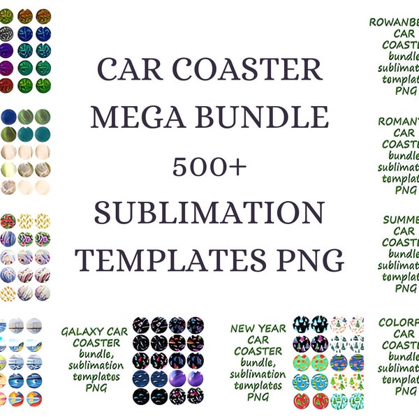 Car Coaster Svg - Etsy