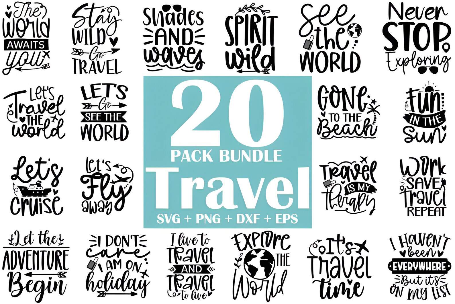 Travel Svg Bundle, Funny Travel Svg, Traveling Svg, Travel Clipart, Svg ...