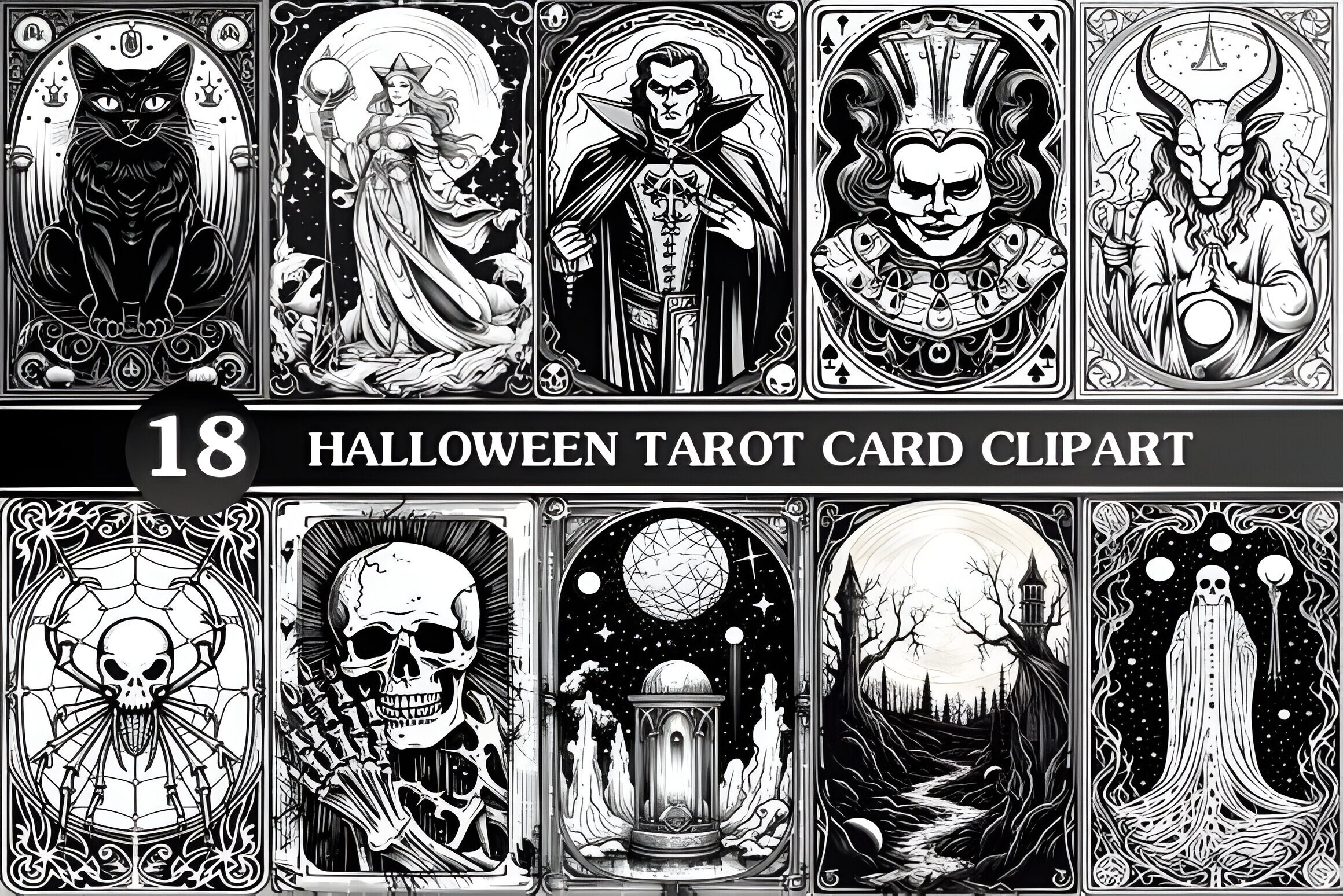 Horror Characters Tarot Card Svg, Horror Png, Horror Friends Png ...
