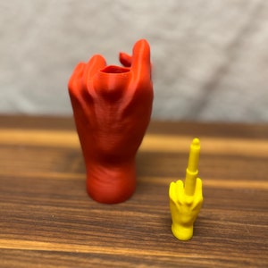 3D Printed Middle Finger, Extendable Middle Finger, Collapsing 3d ...