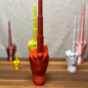 3D Printed Middle Finger, Extendable Middle Finger, Collapsing 3d ...