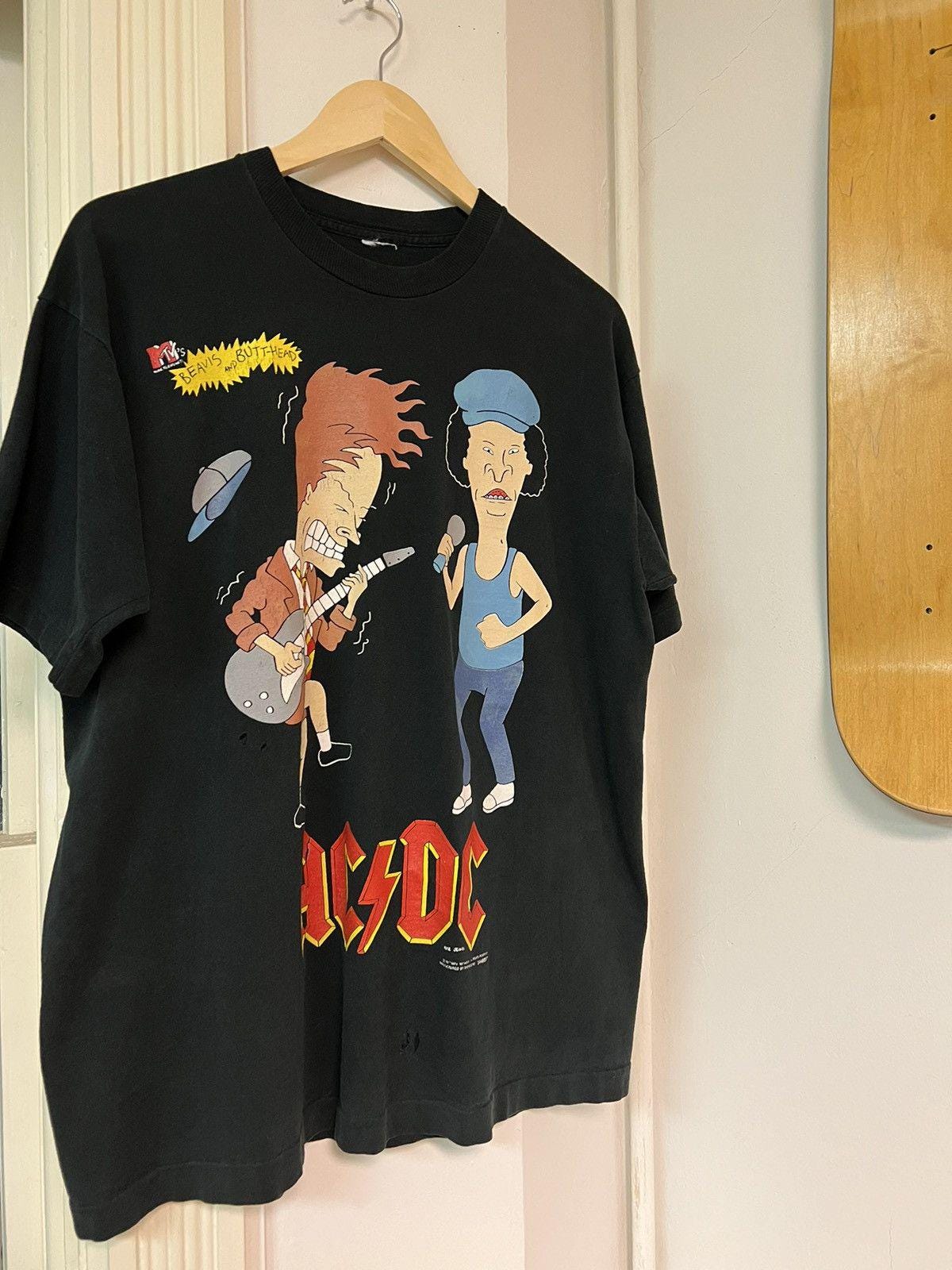 90’s MTV Beavis & Butthead AC/DC Tee - Etsy