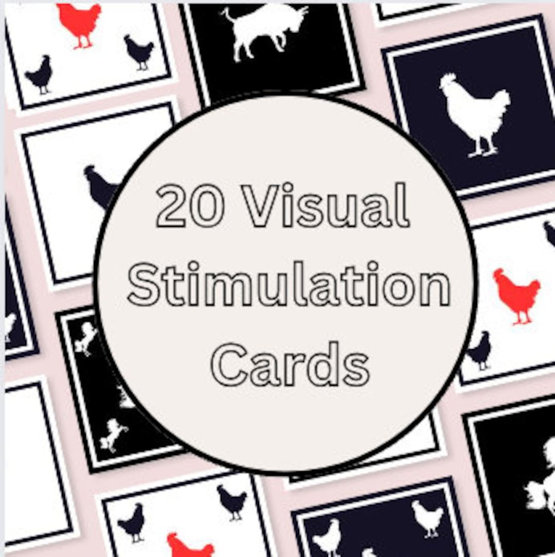 20 Realistic Farm Animal Sensory Cards | Baby Infant Stimulation High ...