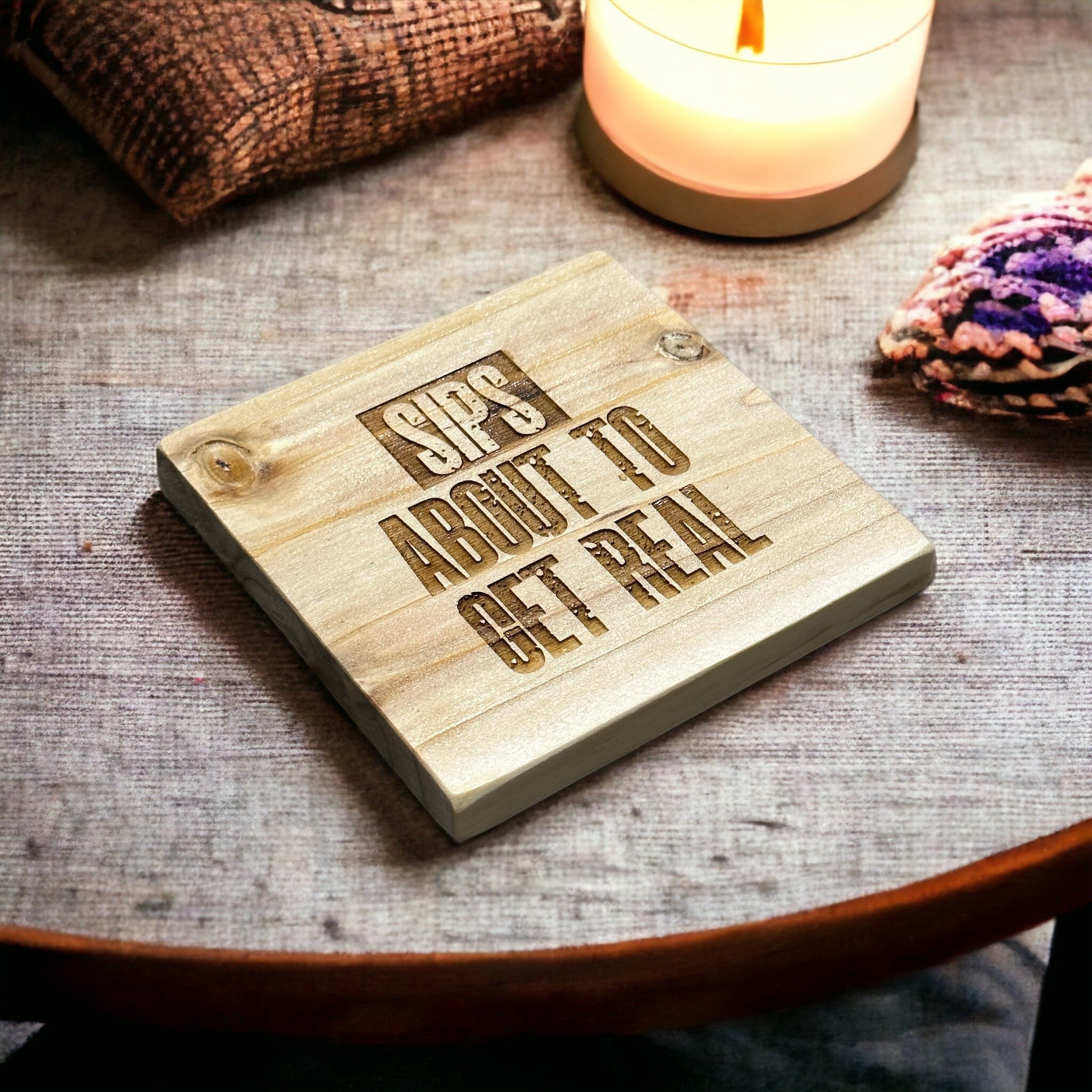 Laser Engraved Custom Funny Alcohol Drink Coasters for Bars | High ...