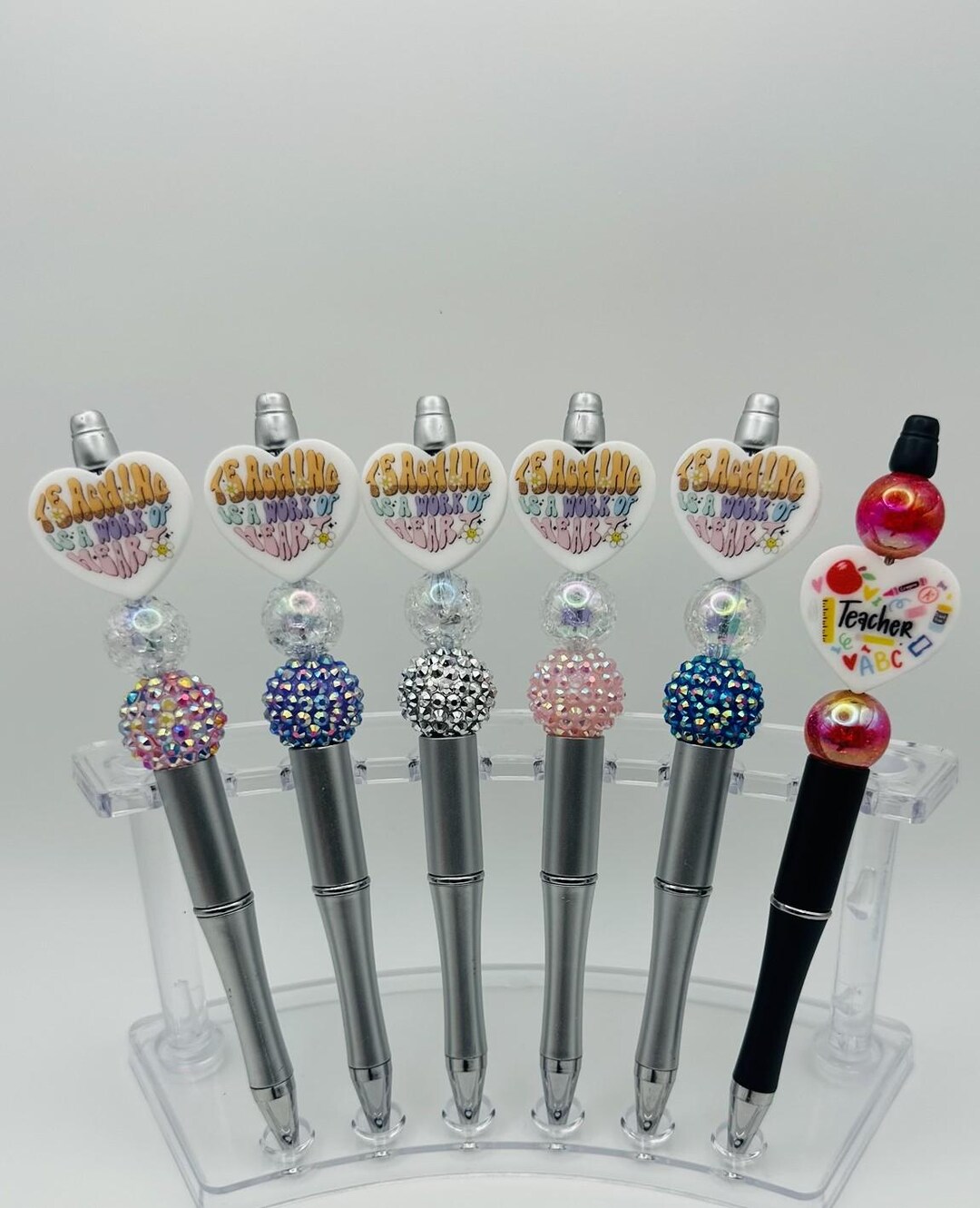Teacher Heart Pen, Teaching is a Work of Heart Pen, Refillable Ink Pen ...