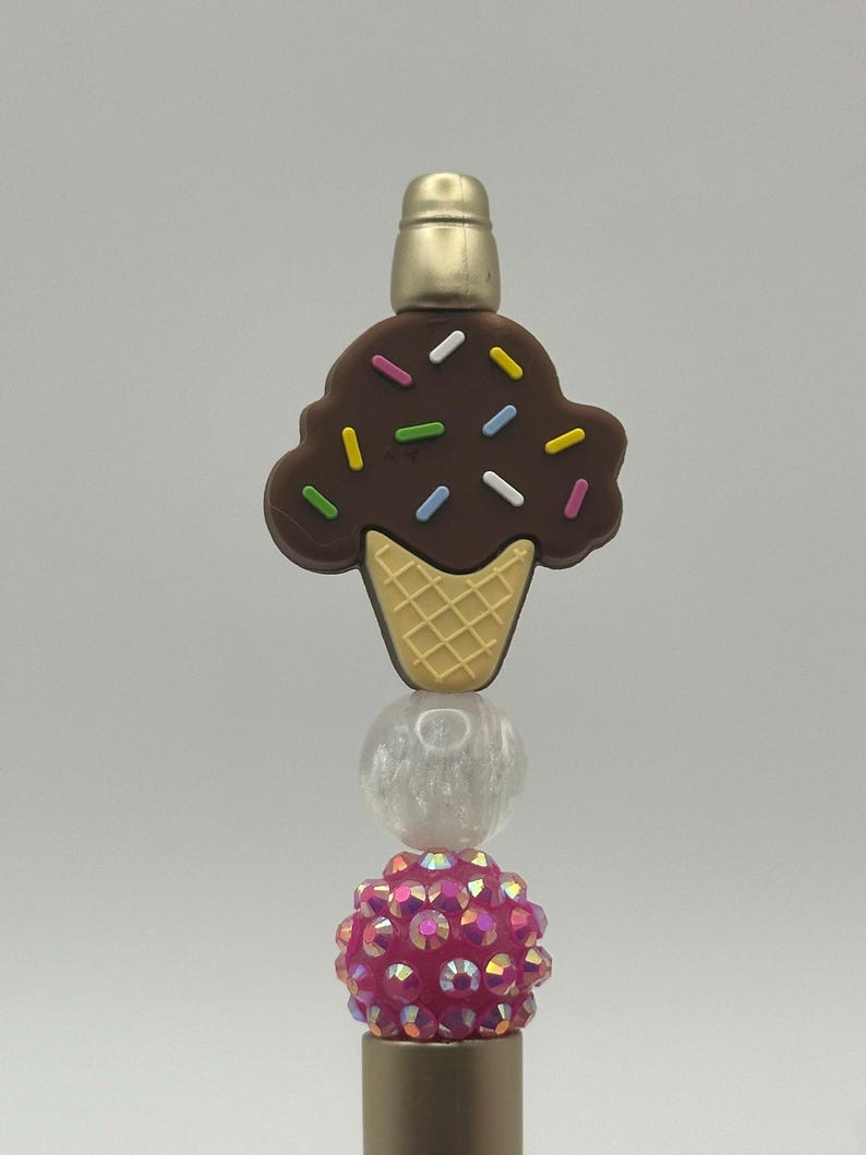 Ice Cream Pen, Ice Cream Cone Pen, Refillable Ink Pen - Etsy
