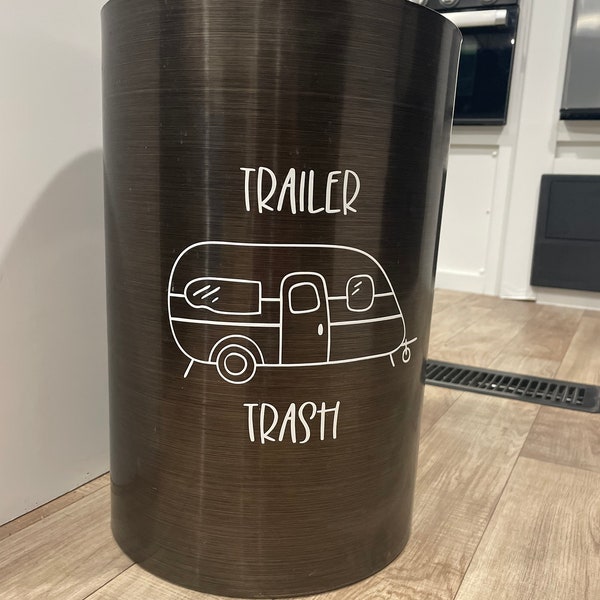 Trailer Trash Can - Etsy