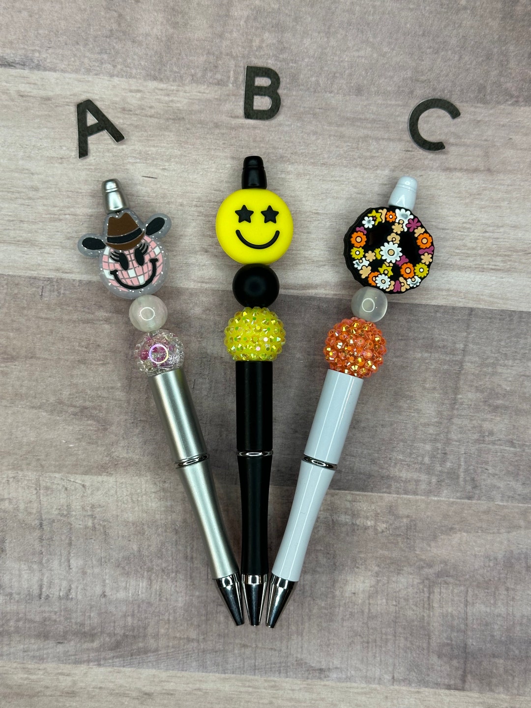 Happy/peace Sign Pens, Smiley Face Pens, Peace Sign Pens, Pens, Gifts - Etsy