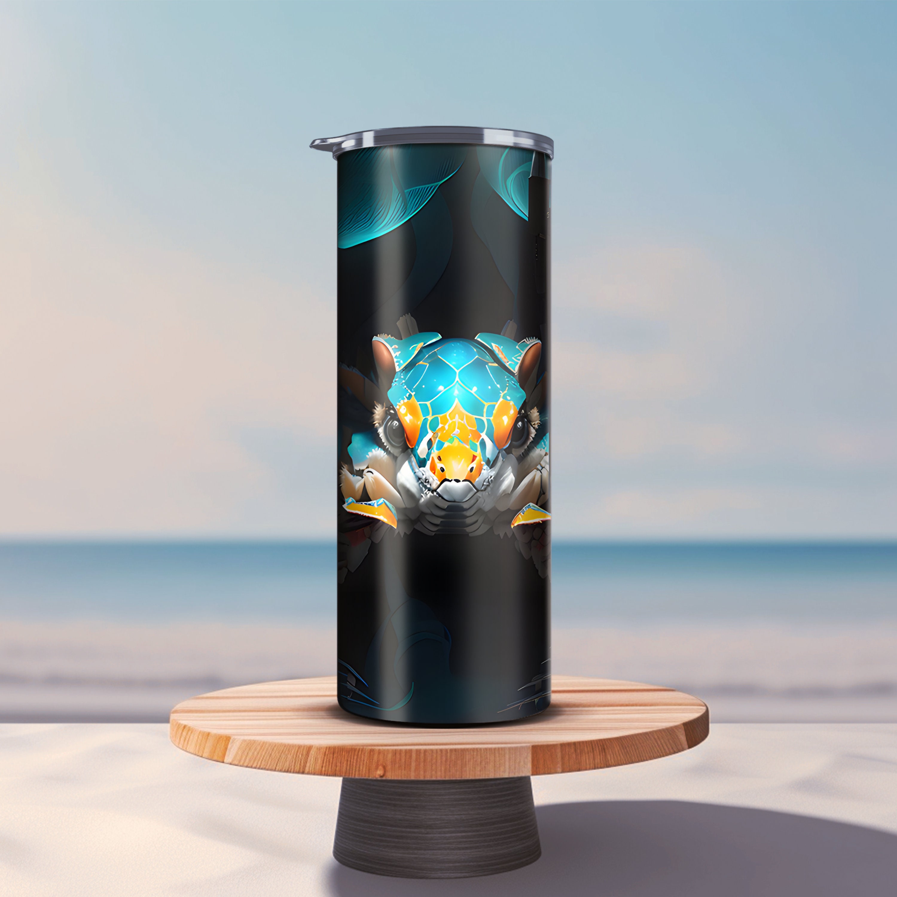 20 Oz Skinny Tumbler Cook Blue Crab Center Console Ocean Boat Beach ...