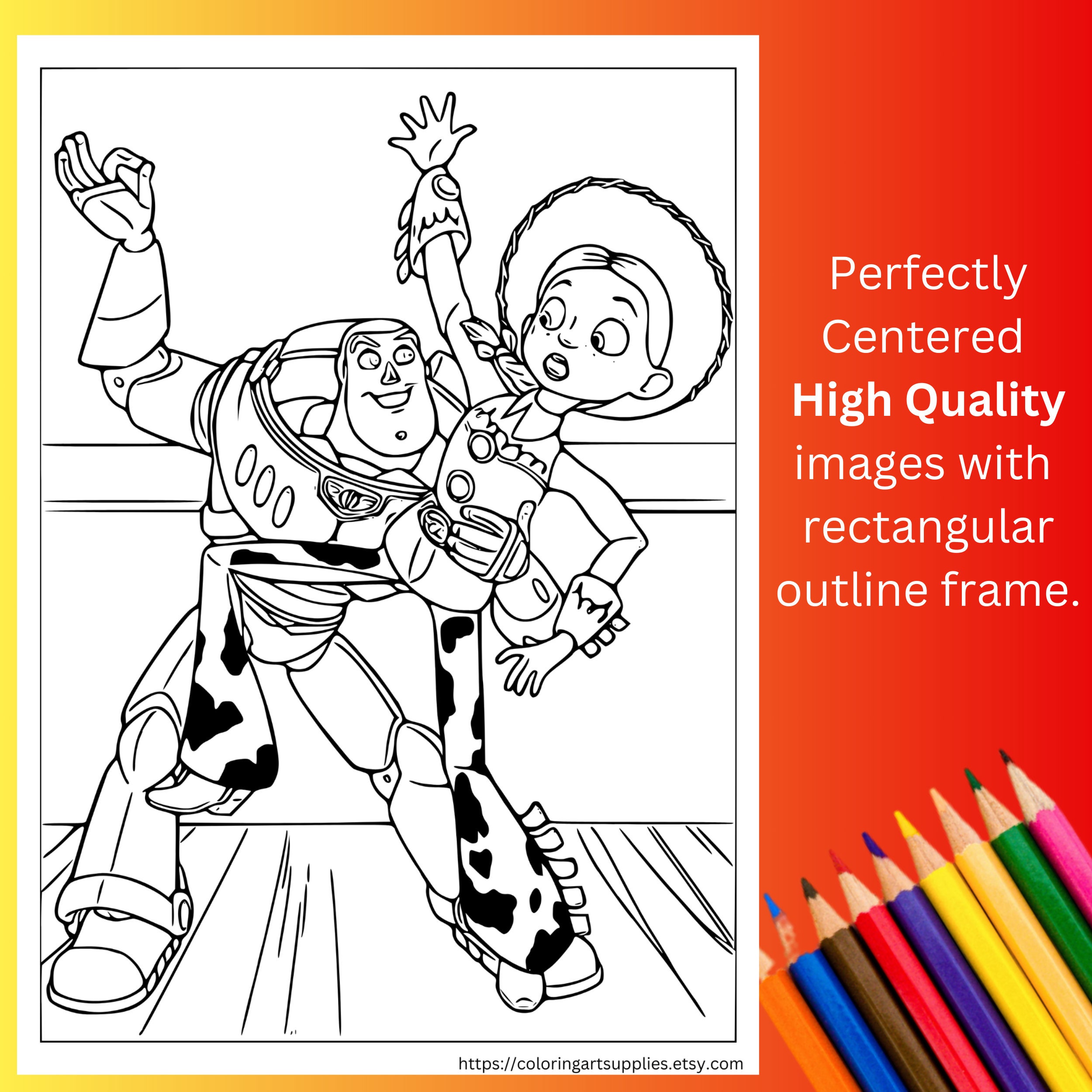 Toy Story Coloring Pages Printable Coloring Pages for Kid - Etsy