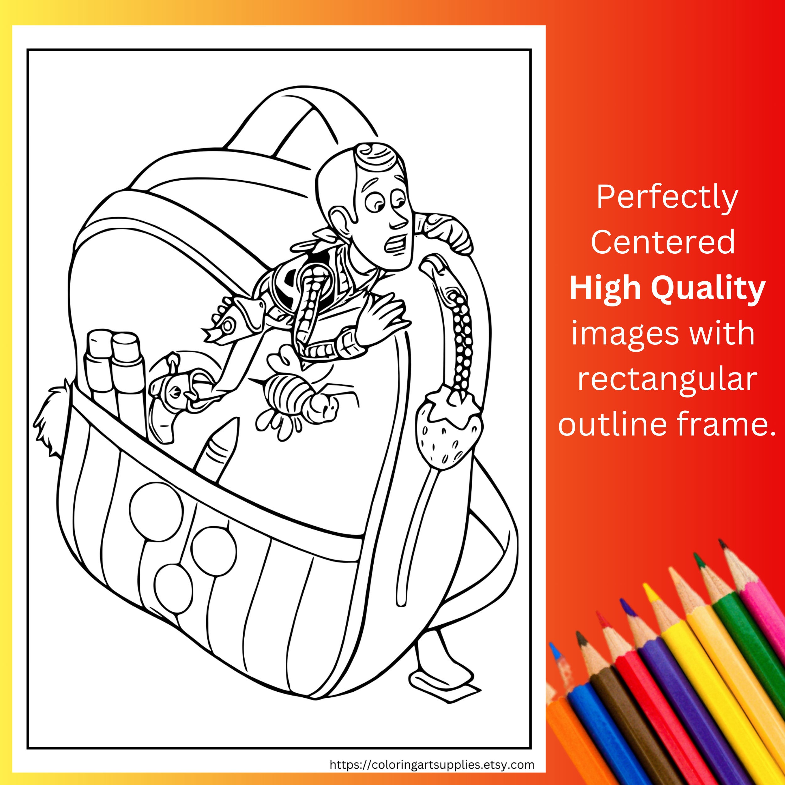 Toy Story Coloring Pages Printable Coloring Pages for Kid - Etsy
