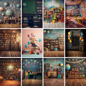 25 Back to School September 2023 New Ultimate Digital Backdrops Easy to ...