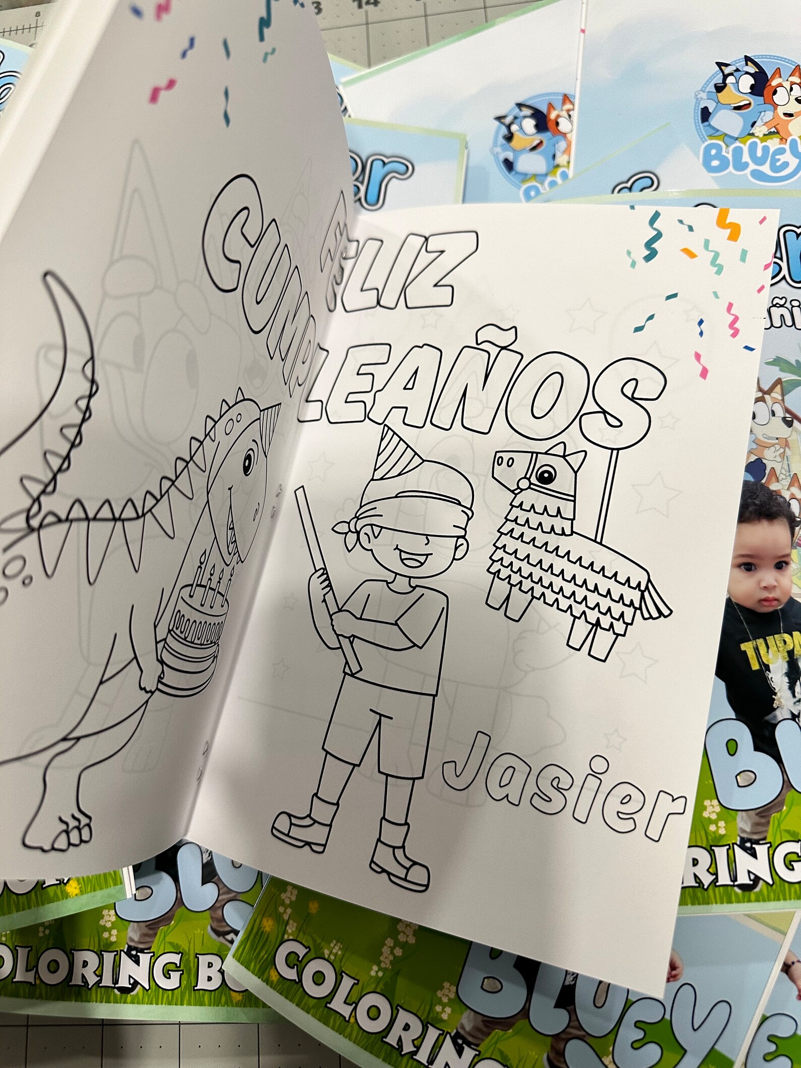 Birthday Coloring Books | Custom Coloring Pages | 1st Birthday Coloring ...