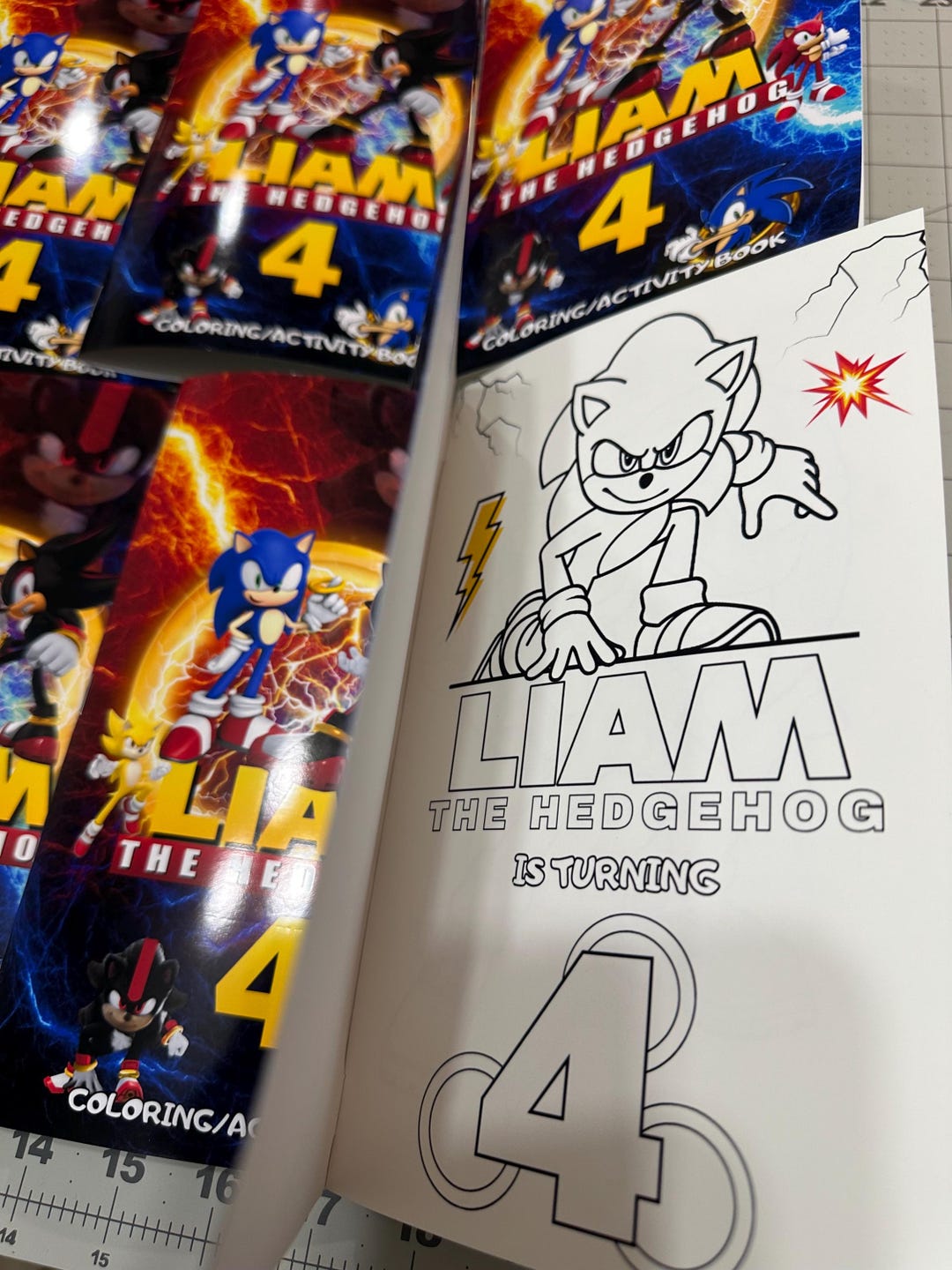 Sonic Birthday Coloring Books | Kids Party Favors | ANY THEME Coloring ...