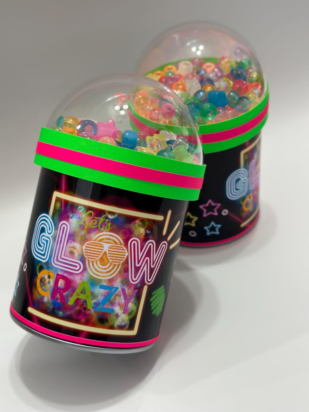 Pringles Shaker- Custom Party Favors - Let's Glow | Neon - Glow in the ...