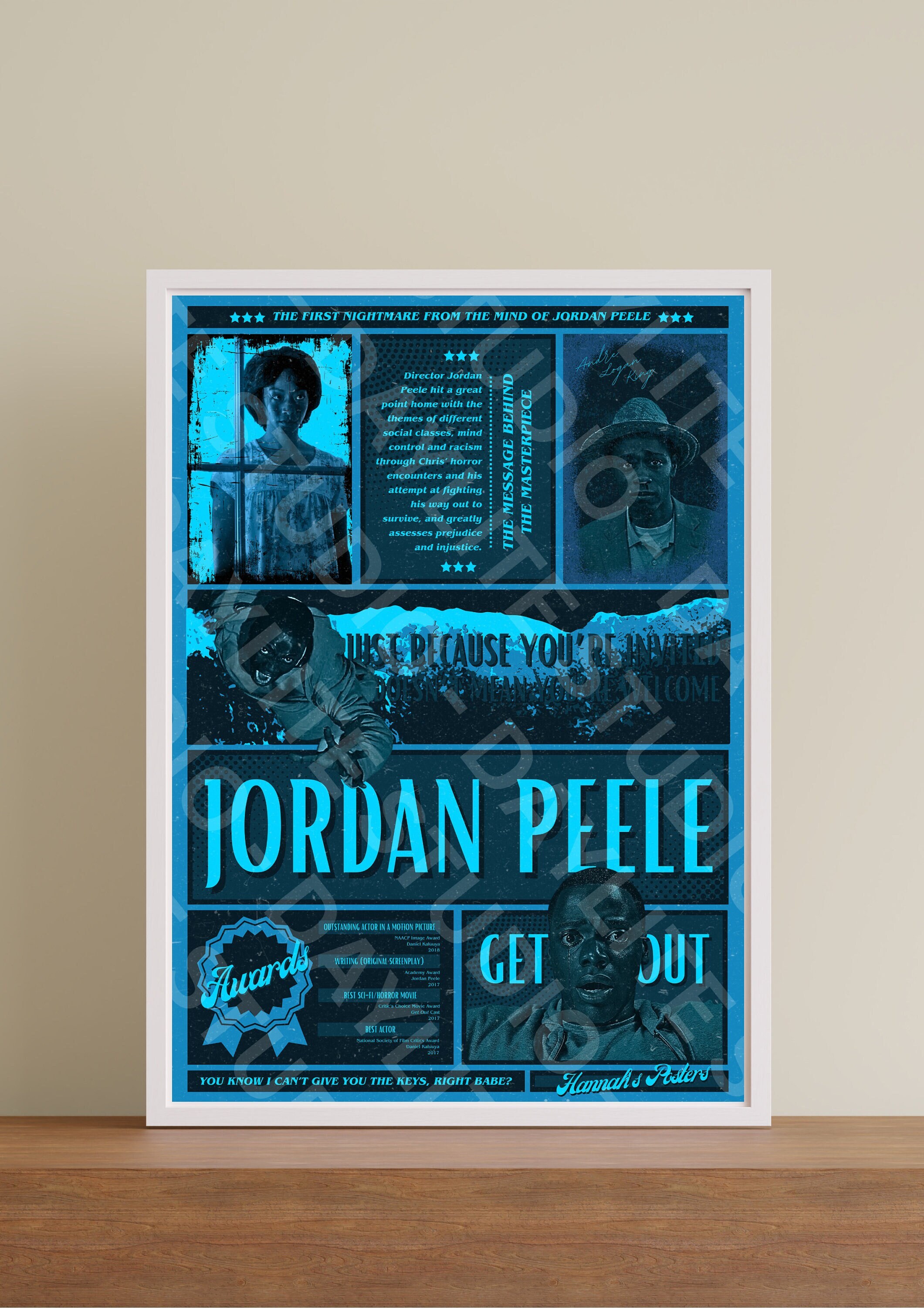 GET OUT - Jordan Peele Poster - Etsy