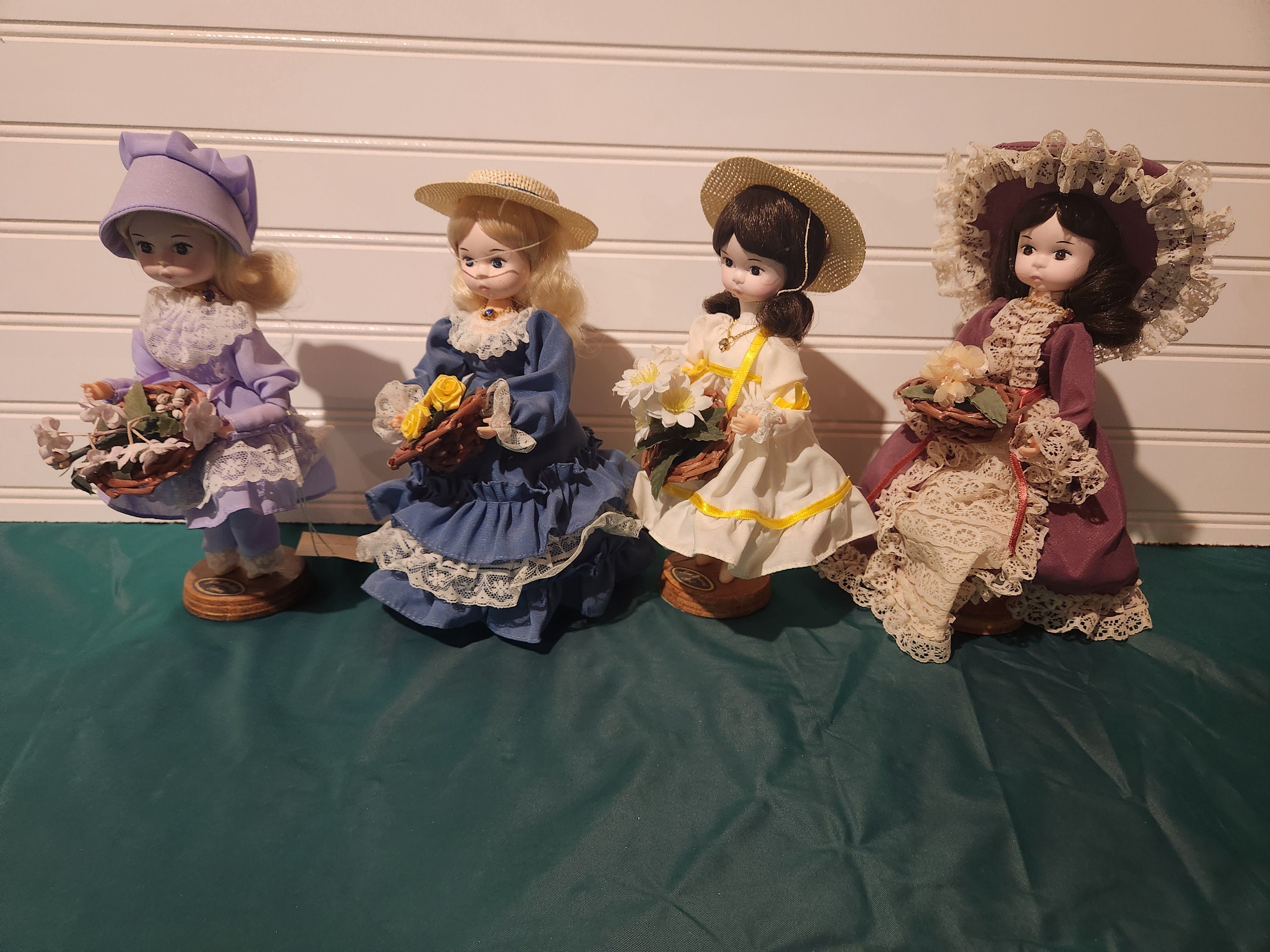 Vintage Dolls, Collectible, Set of 4 - Etsy