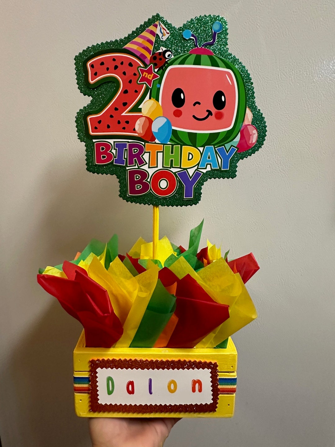 Kids Birthday Character Centerpiece - Etsy