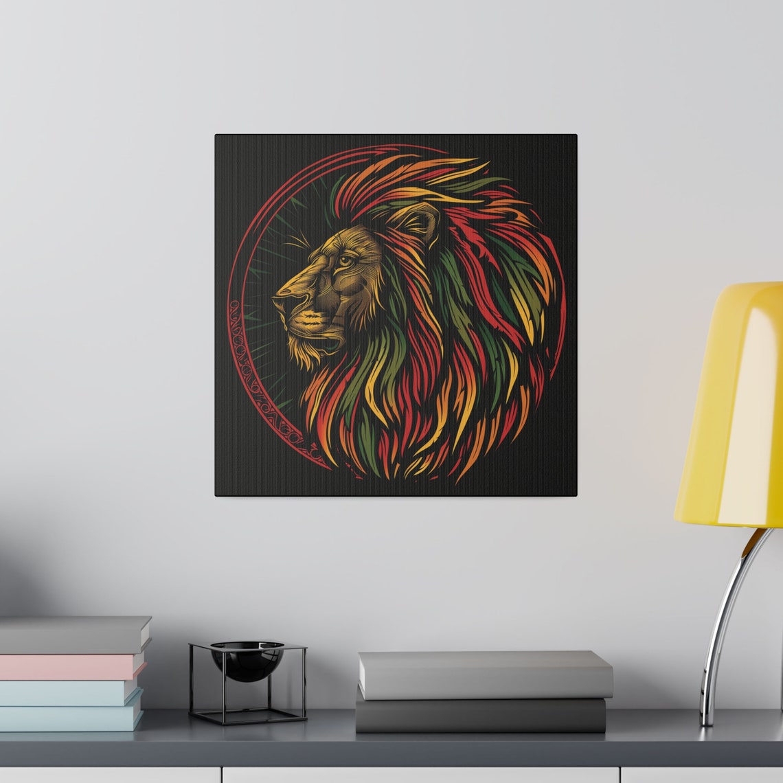 Rasta Lion Wall Art Prints - Unique Birthday Gifts for Lion Lovers - Etsy