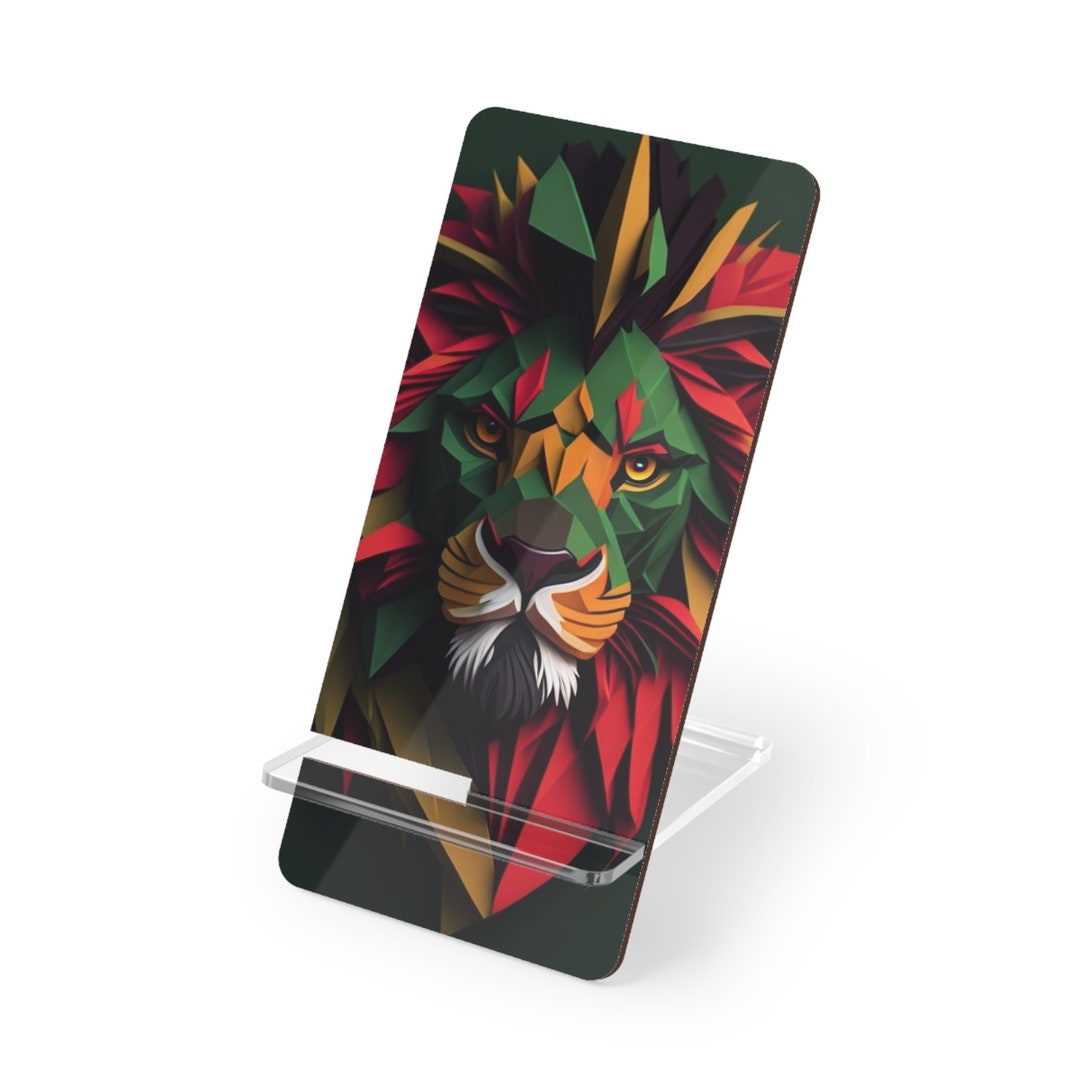 Lion Phone Display Stand, Lion Mobile Stand, Lion Silhouette, Lion Head ...