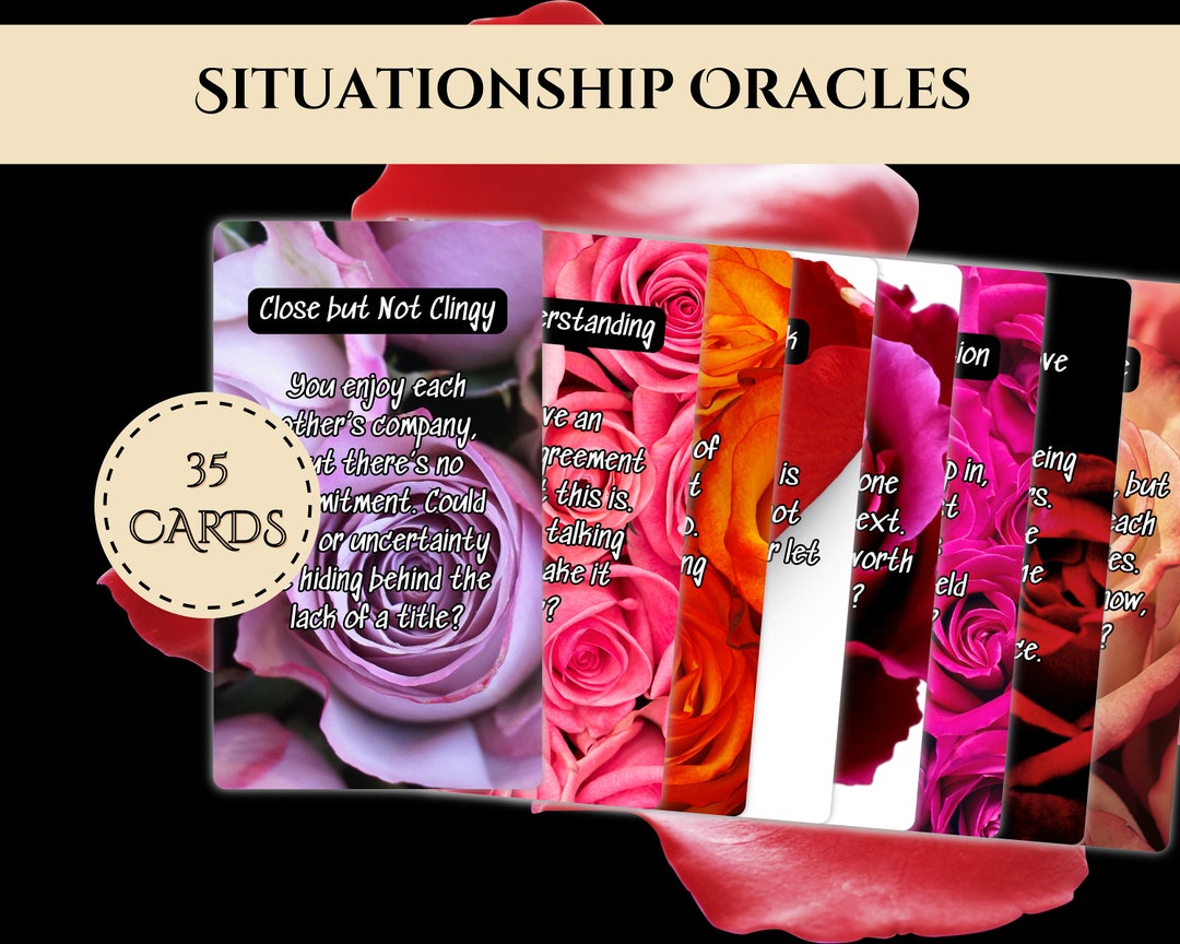 Printable Oracle Cards - ‘situationship Oracles’, Unveiling Hidden ...