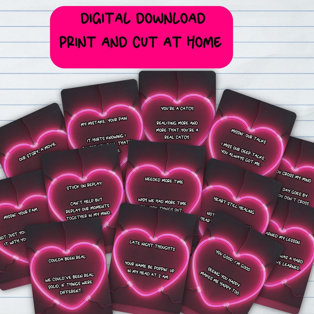 Printable Shit I Shoulda Said: Reflective Message Deck, Emotional ...