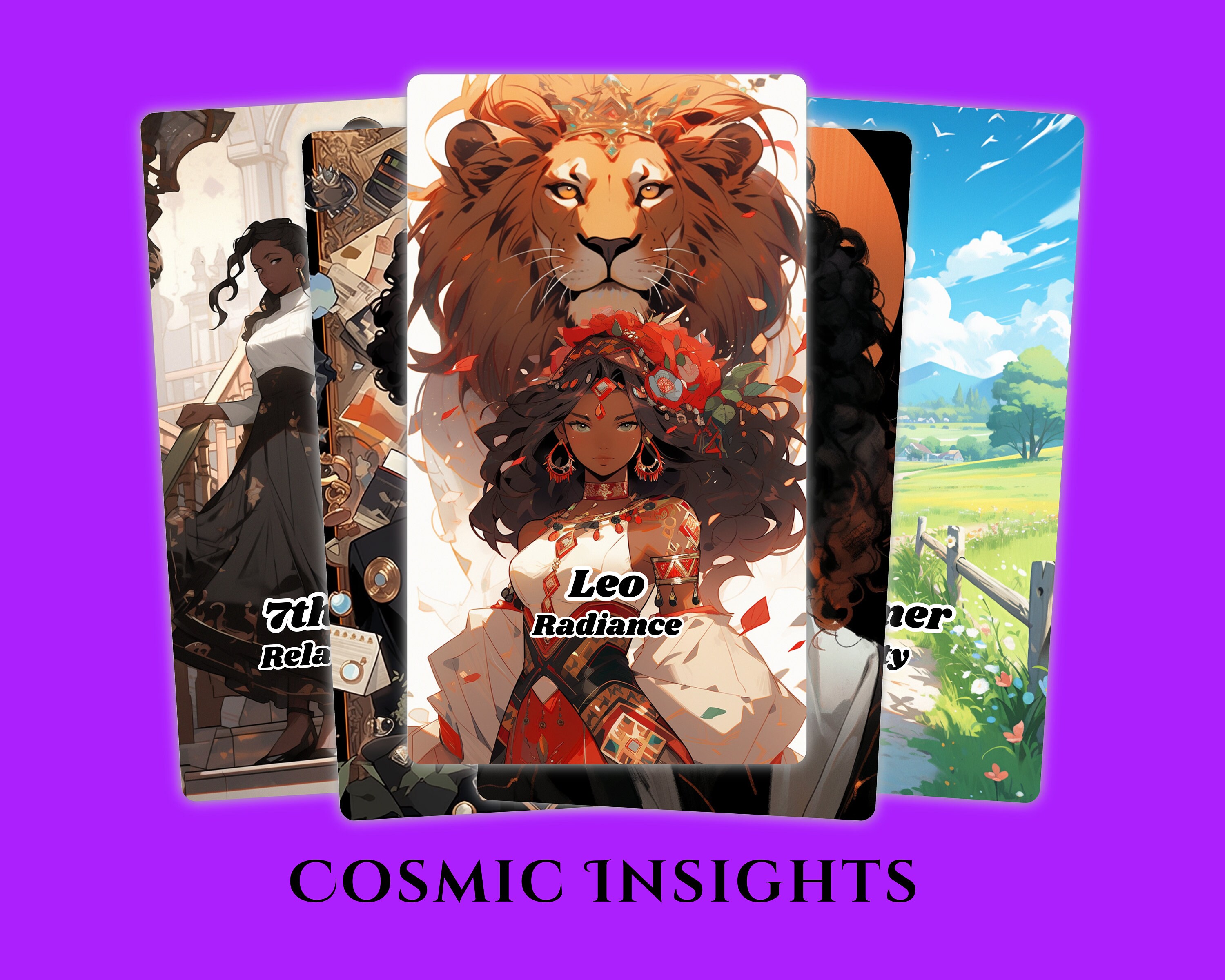 Printable Astrology Insights Oracle Deck - Zodiac Signs, Planetary ...