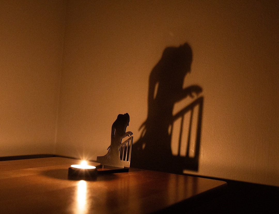 Nosferatu Tealight Shadow Caster - Halloween Tea Light Holder - 3D ...