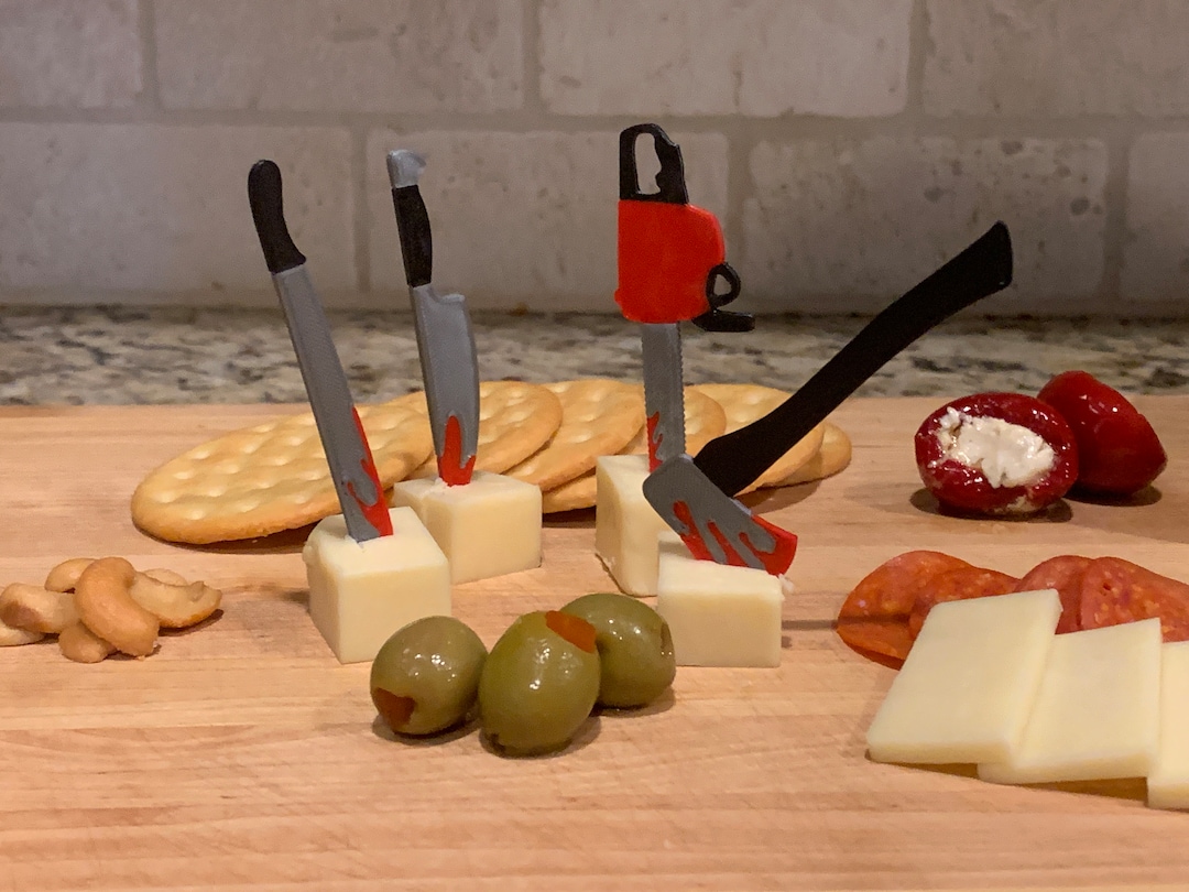 Halloween Food Pick Set | Horror Cocktail Picks | Halloween Party Decor ...