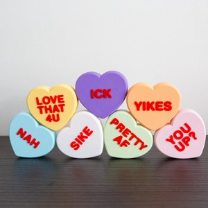 Large Conversation Hearts Custom Text, Classic and Sassy Phrases ...