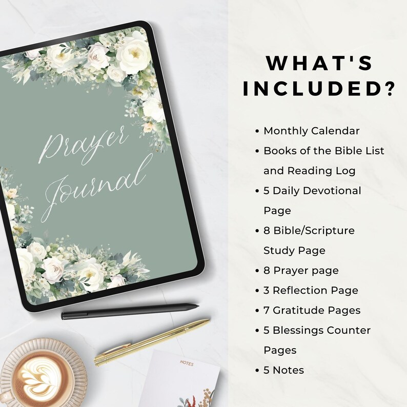 Sage Green Christian Prayer Planner INSTANT DOWNLOAD Digital Faith ...