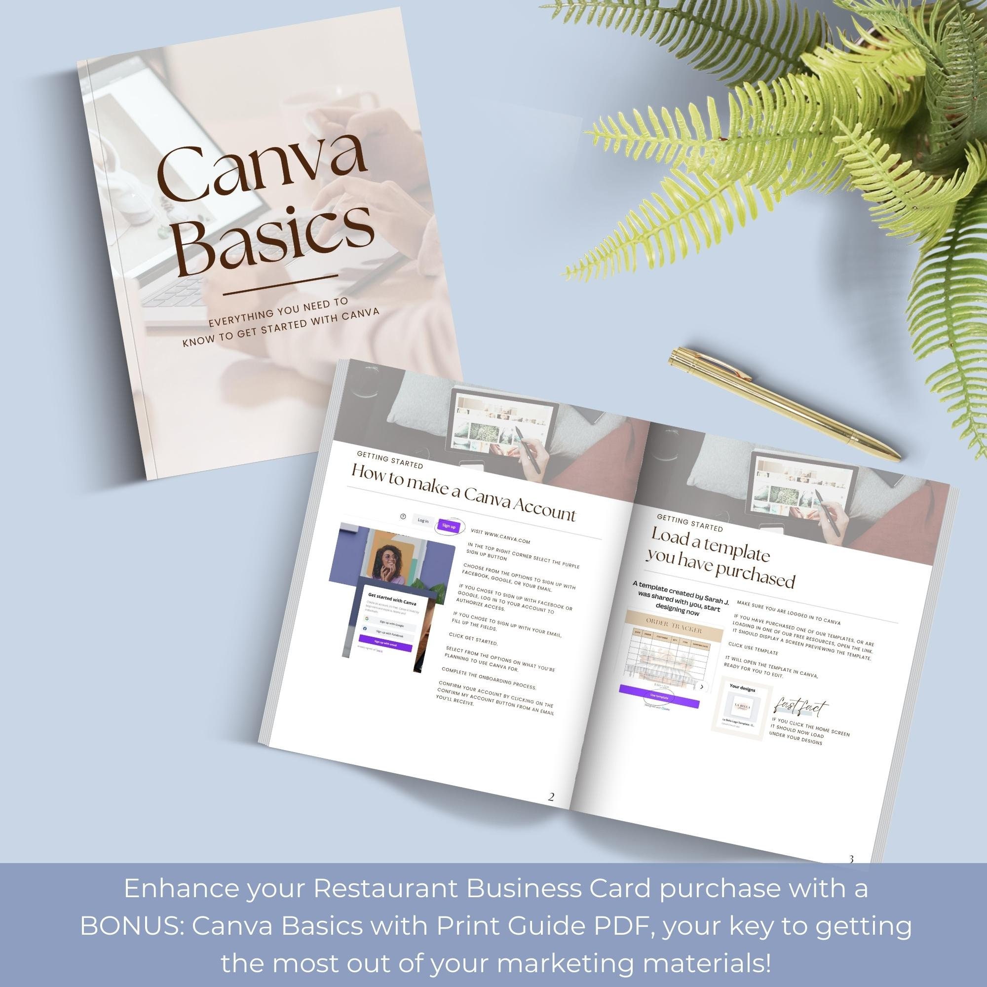 Editable Chef & Catering Business Cards Template INSTANT DOWNLOAD DIY ...