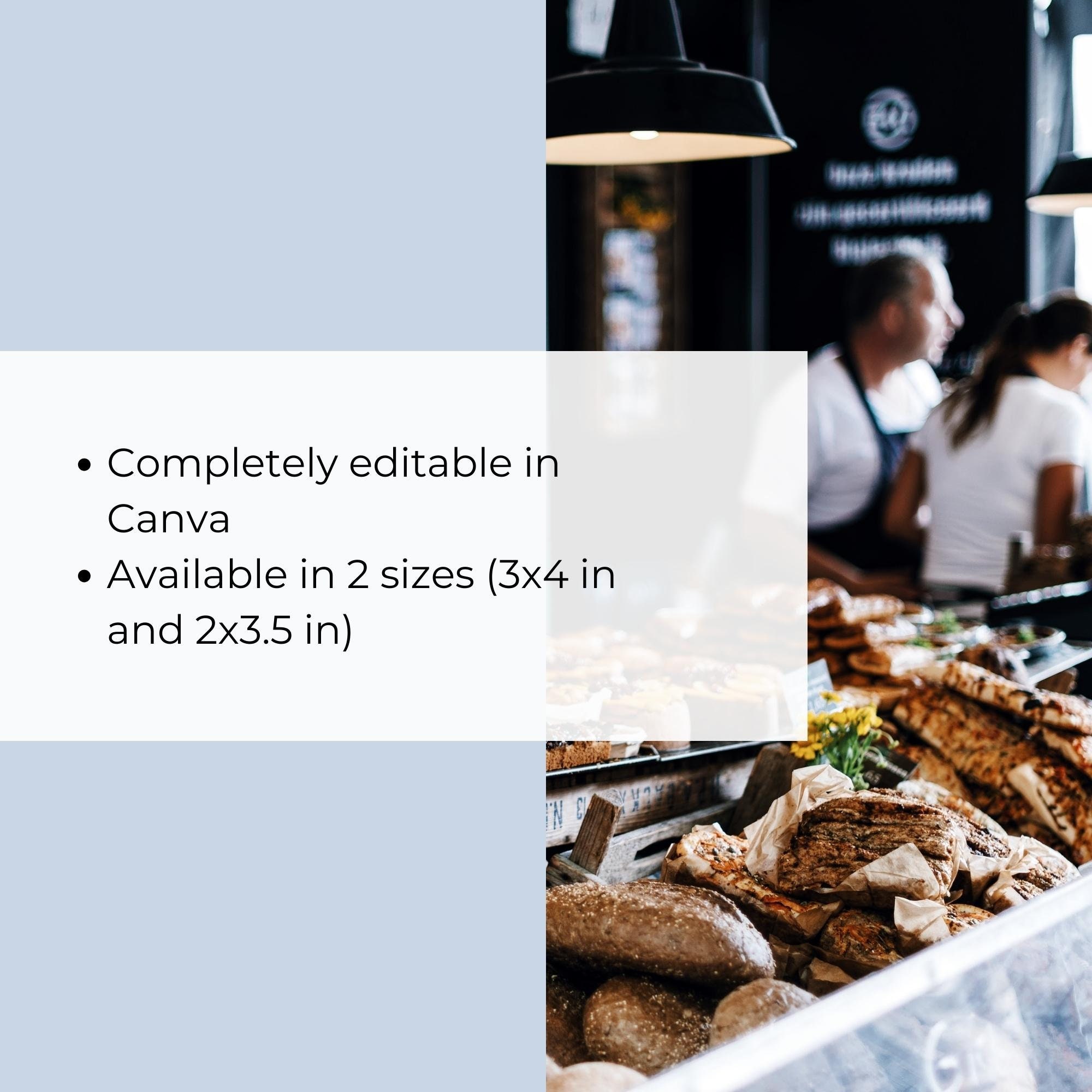 Editable Bakery Thank You Cards Canva Template INSTANT DOWNLOAD for ...