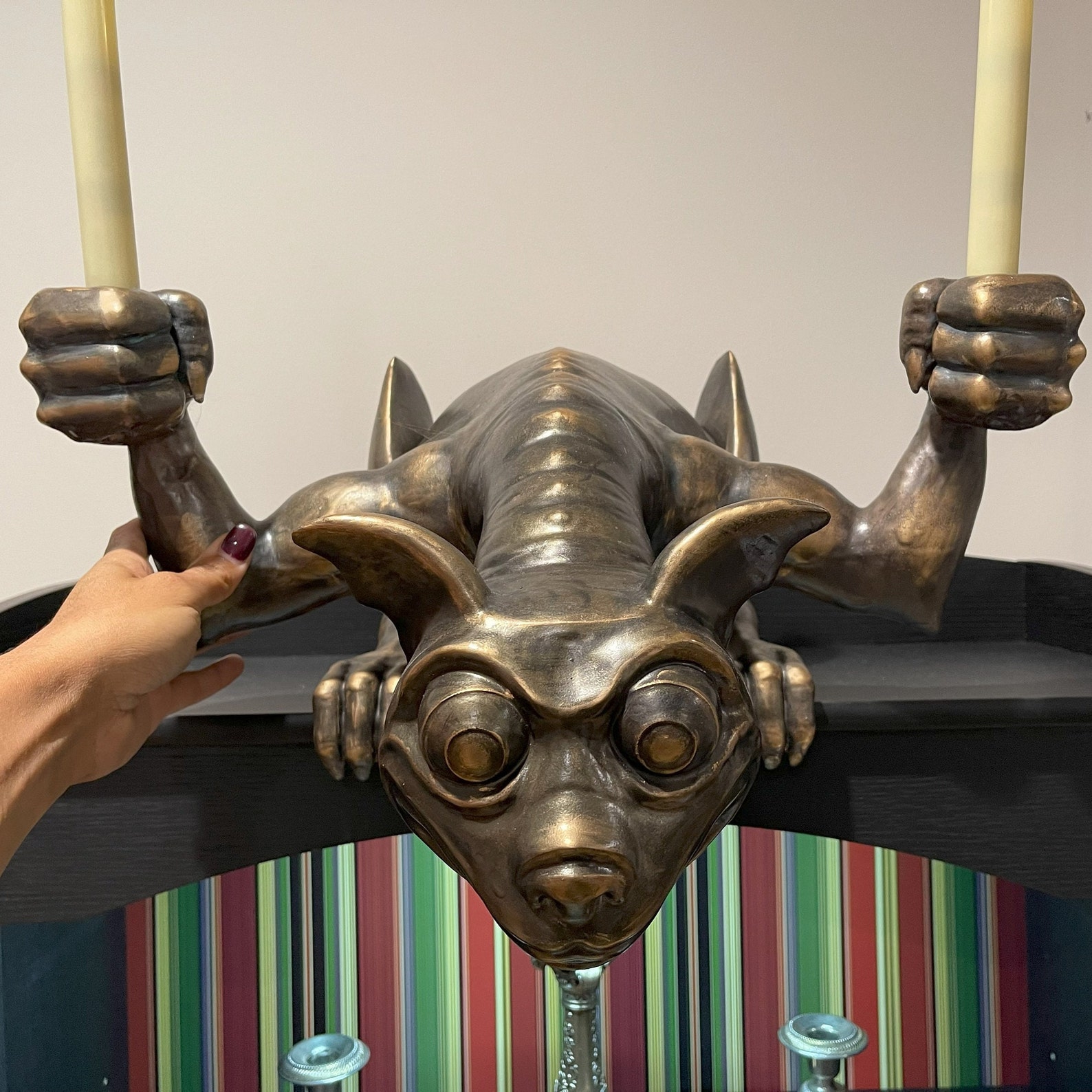 Haunted Mansion Decor Gargoyle Large 17" Wide Giant - Etsy