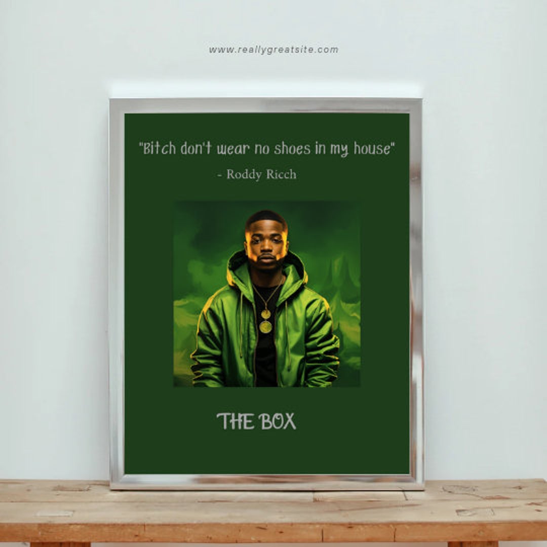 Roddy Ricch the Box Animated Poster Art - Etsy