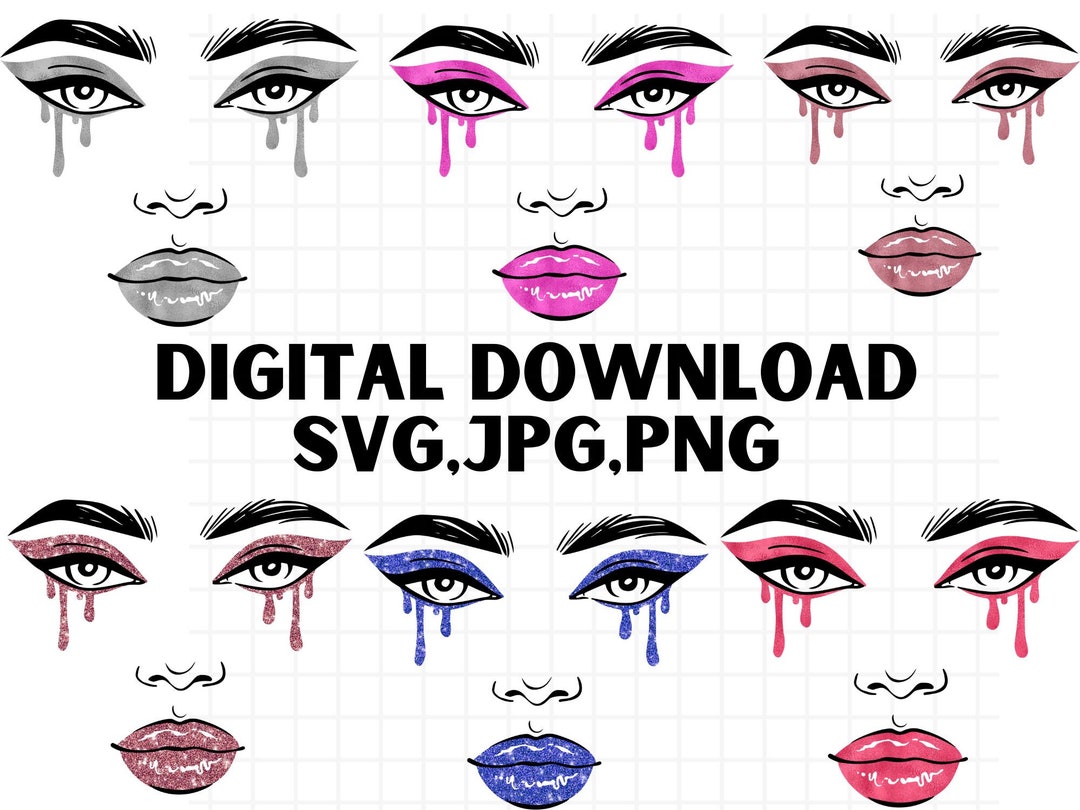 Beauty Face Svg\ Woman Beauty Human Face Svg\ Glamour Lady Svg ...