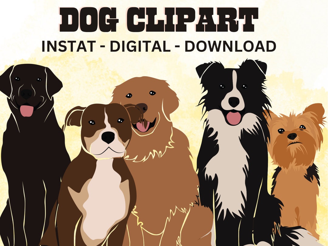 Dog Clipart , Pet Clipart , Puppy Clipart , Animals Cliaprt , Vector ...