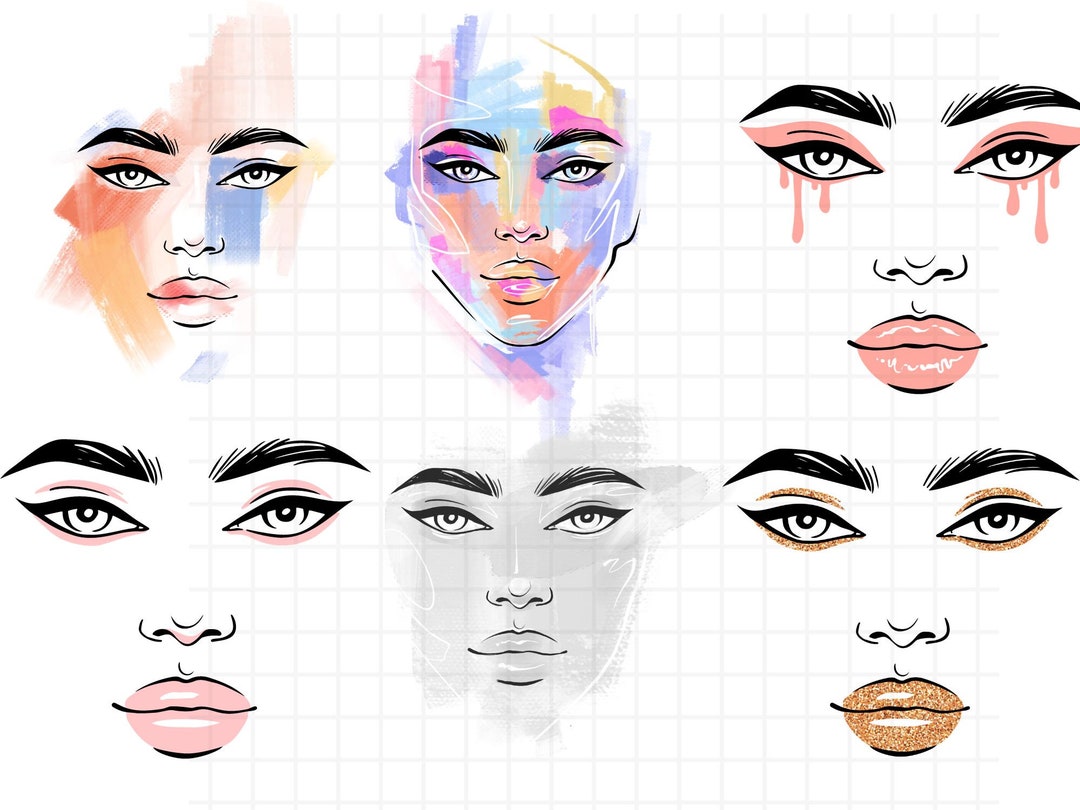 Beauty Face Svg\ Woman Beauty Human Face Svg\ Glamour Lady Svg ...