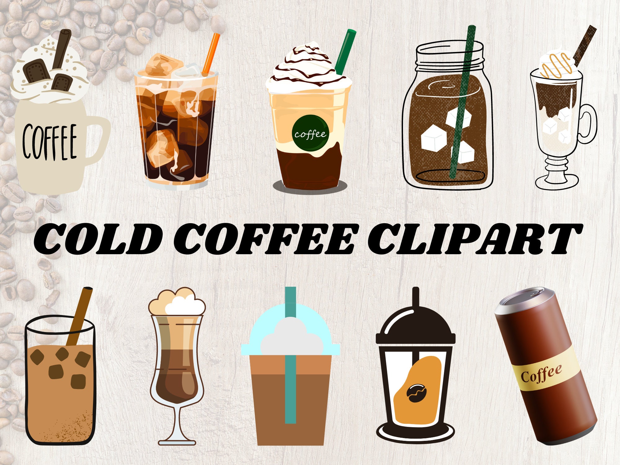 Cold Coffee , Coffee Bundle Png , Coffee Bundle , Coffee Clipart ...