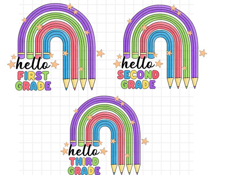 Hello Grade Svg Bundle 1st Day of School Shcool Grade Gift Svg School ...