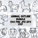 Best Animal Outline Svg , Animal Outline Svg Bundle , Safari Animal ...