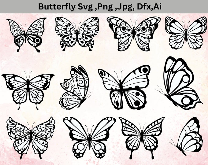 Butterfly Svg, Butterfly Svg Bundle,butterflies, Butterfly Svg for ...